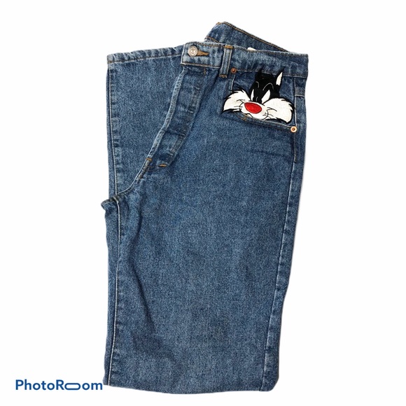 Too Cute | Jeans | Vintage Mens Sylvester Tweety Bird Jeans | Poshmark